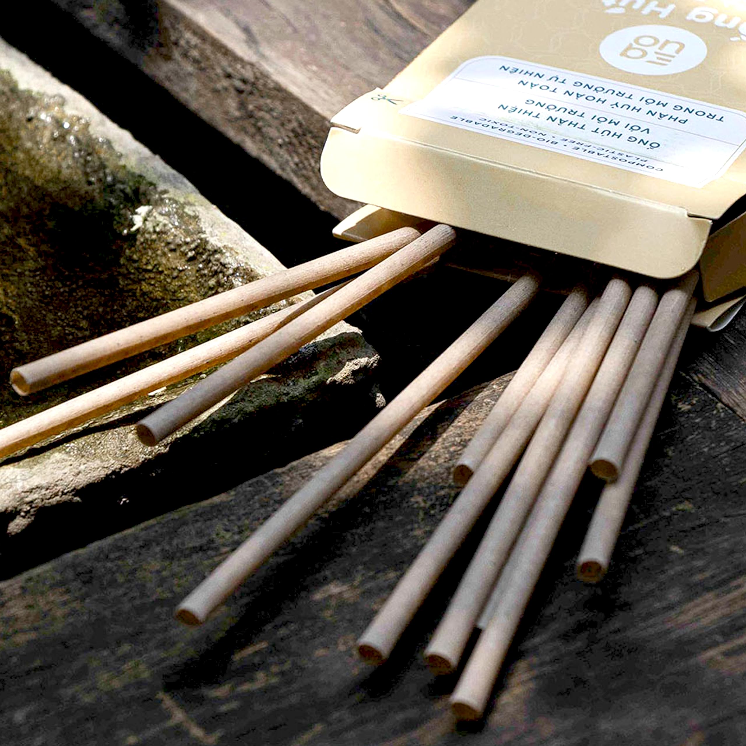 EQUO Coffee Drinking Straws, Disposable, Biodegradable, Compostable, and Plastic-Free, Pack of 50, Standard