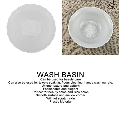 Face Wash Basin, Professional Stylish Portable Round Soaking Wash Basin for Beauty Salon for Skin Care