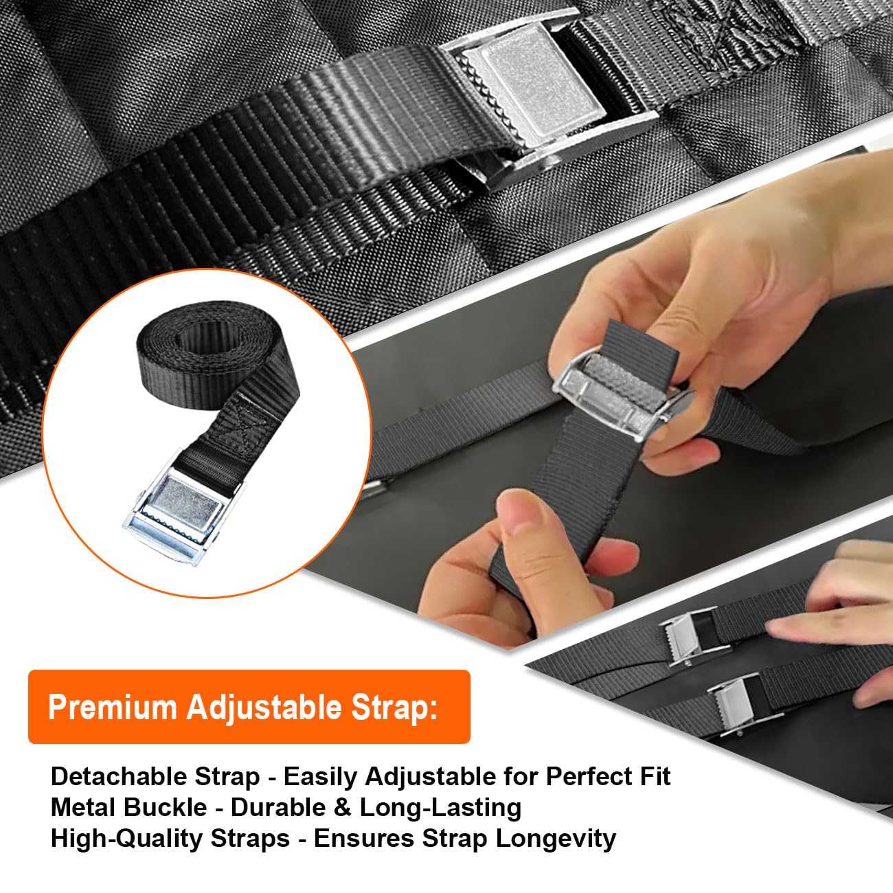 Insulated Protection for Outside AC Units: Window & Wall Air Conditioner Cover to Retain Warmth, 25.5''Lx 18''Hx 20.5''D- Black