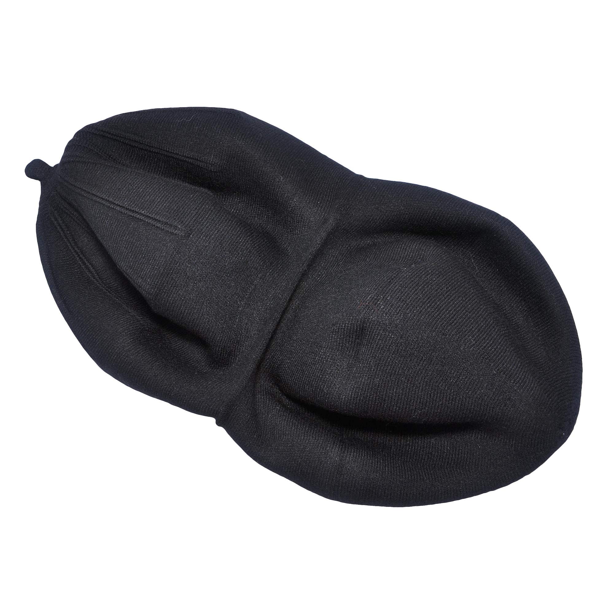 ZLYC French Beret hat, Reversible Solid Color Cashmere Knit Warm Beret Cap for Womens Girls (Black)