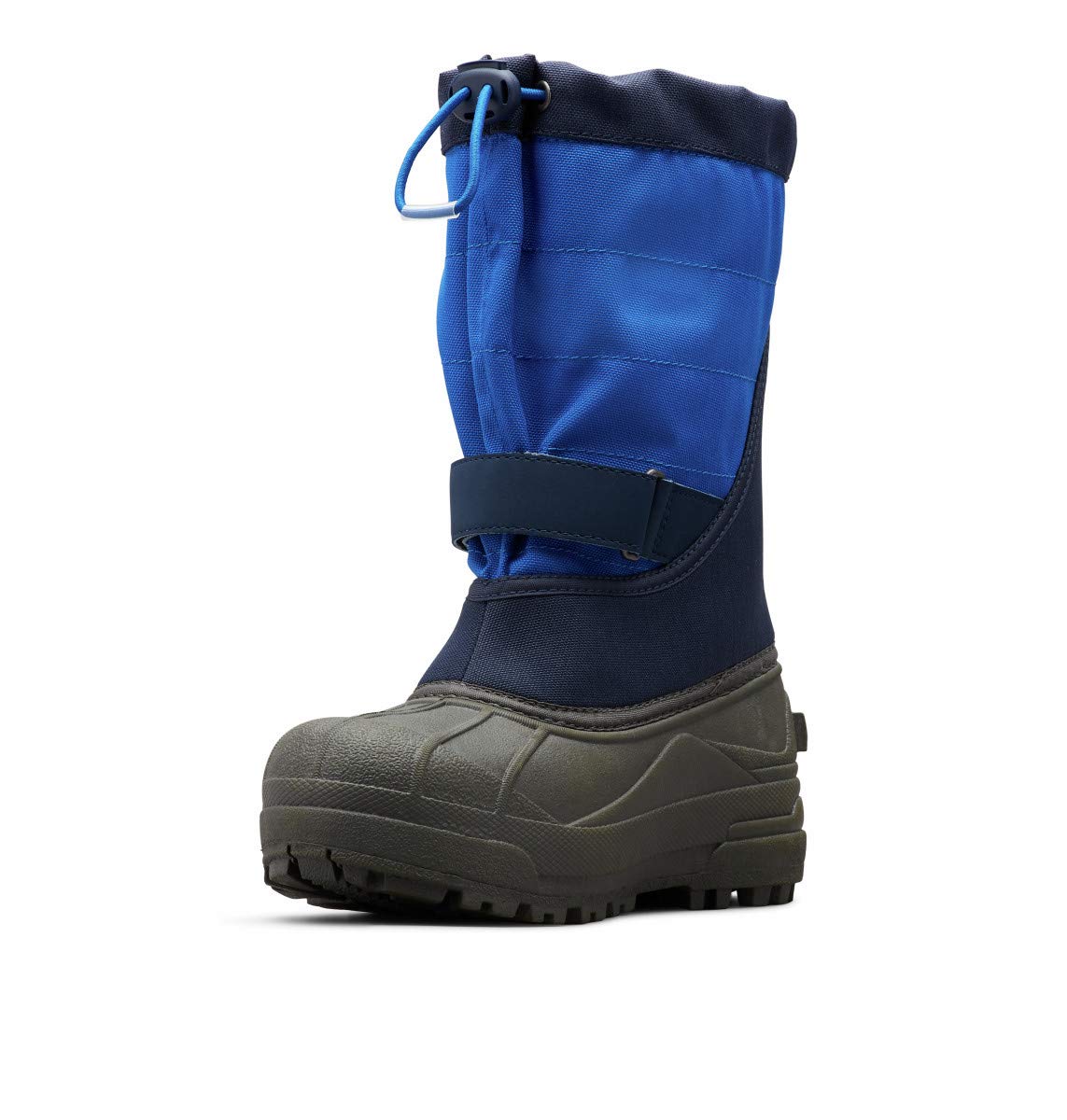 Columbia unisex child Powderbug Plus Ii Snow Boot, Collegiate Navy/Chili, 2 Big Kid US
