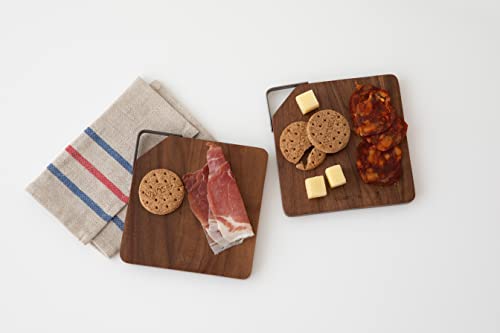 Trivets for Hot Pots and Pans, 2 Pack, North American Black Walnut Wood, Coaster, Heat Resistant Surface and Countertop Protection for Kitchen and Dining Room, Decorative Hot Dish Holder