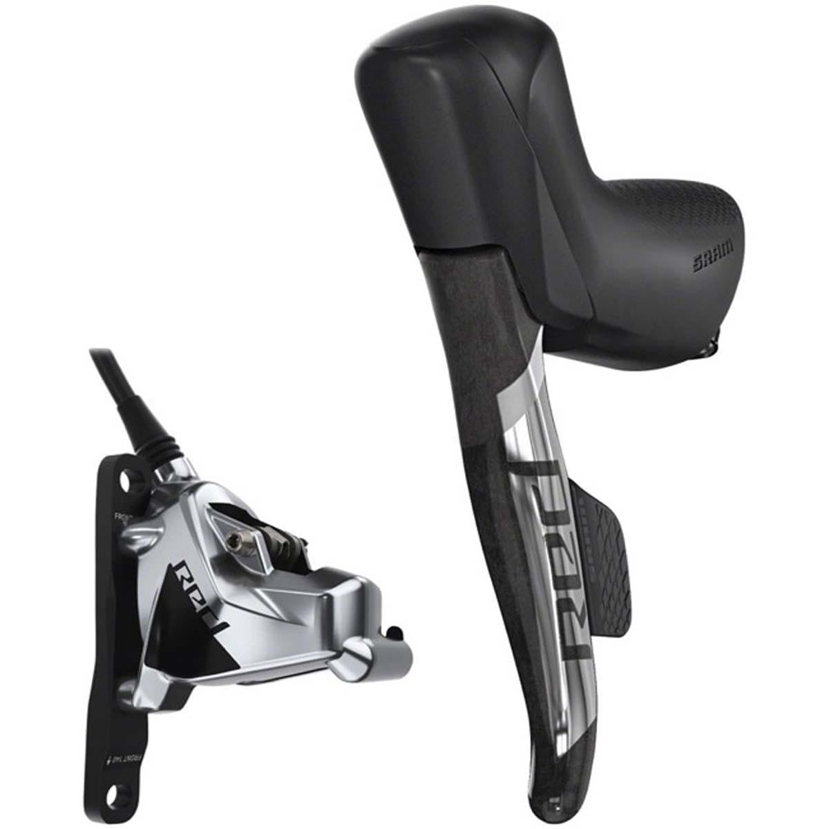 SRAM RED eTap AXS HRD Shift/Brake Lever and Hydraulic Disc Caliper - Left/Front, Flat Mount, 20mm Offset, 950mm Hose, Black/Silver, D1