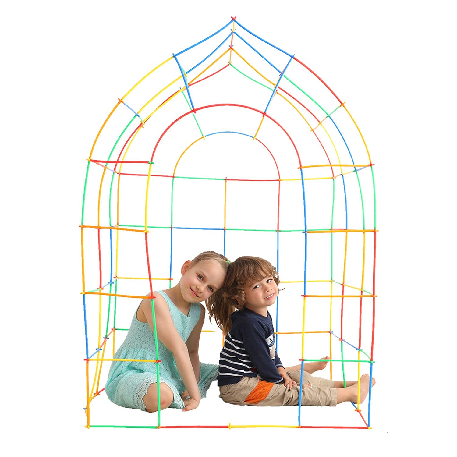 ZOZOPLAY Straw Constructor STEM Building Toys 800 Piece Straws and Connectors Building Sets Colorful Motor Skills Interlocking Plastic Engineering Toys Best Educational Toys Boy & Girl