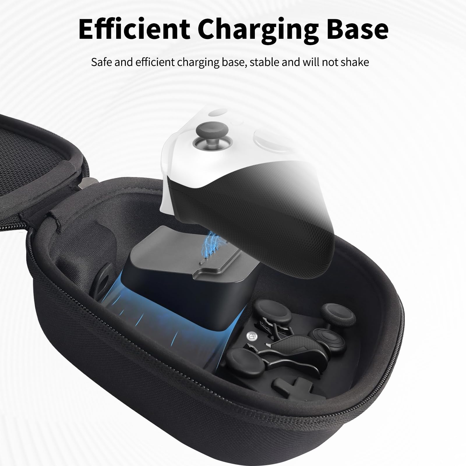 Complete Component Pack with Charging Station for Elite Controller Series 2 Accessories, Includes 4 Controller Paddles, 1 Charging Dock, 4 Thumbsticks, 1 Adjustment Tool and 1 Carrying Case