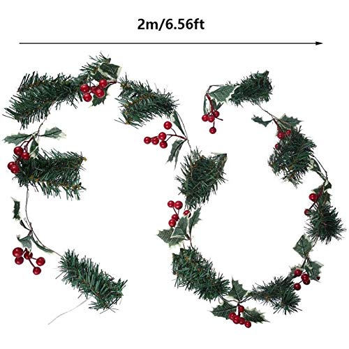 ZSMPY Fairy Lights Christmas LED Light String Garland Warm White Lights 2m 20LEDs Fairy Xmas String Lights Battery Powered for Garden Home Garden Patio Decoration