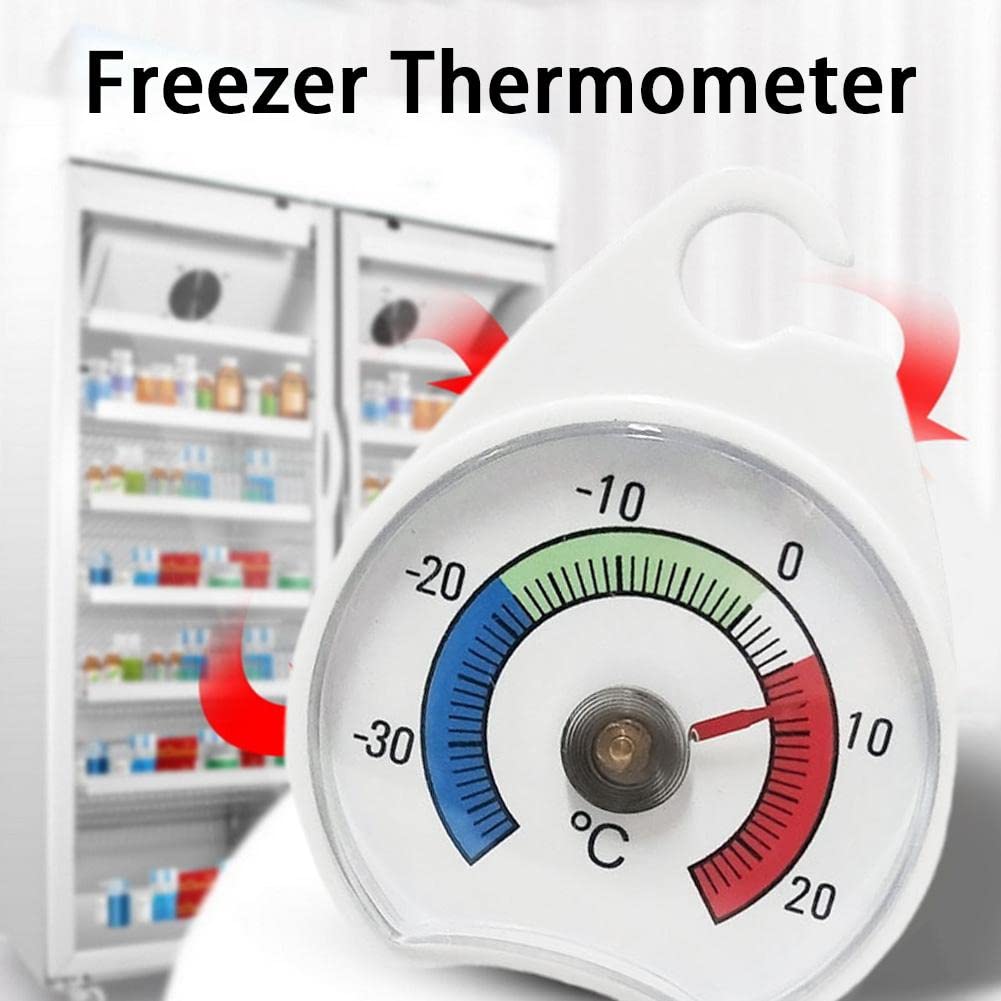 Fridge Thermometer,Fridge Thermometer Refrigerator Thermometer,Fridge/Freezer Thermometer with Hanging Hook