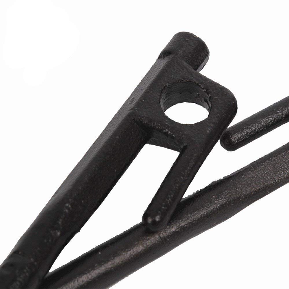 CLSstar - Black Forged Steel Burly Heavy Duty High Strength Steel Camping Tent Pegs Stake for Outdoor 8 Pack