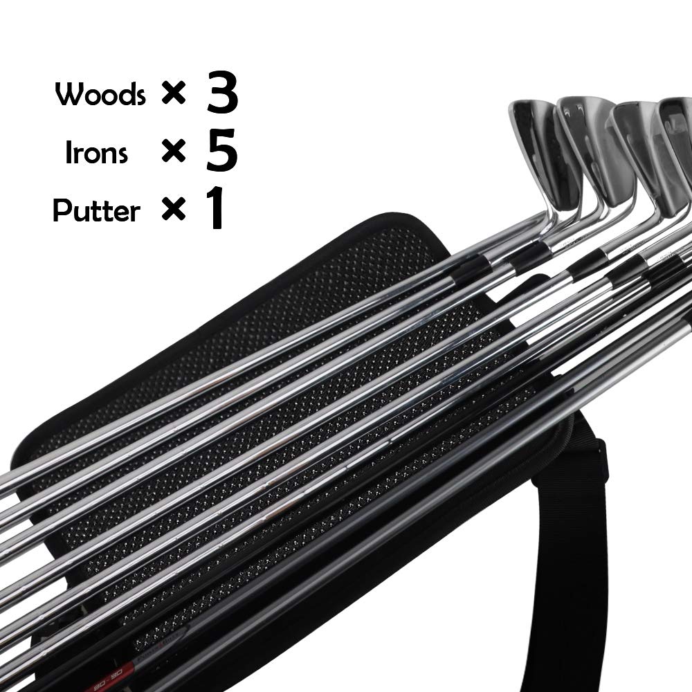 Craftsman Golf Portable Mini Carry Bag Shoulder Sleeve Bag Ideal for Golf Course (Blue (Update))