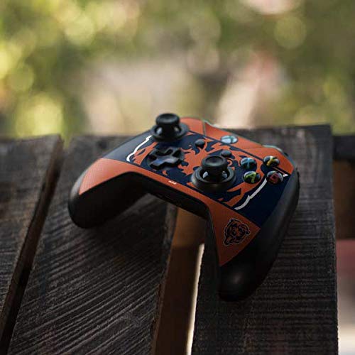 Skinit Decal Gaming Skin Compatible with Xbox One S Controller - Officially Licensed NFL Chicago Bears Zone Block Design