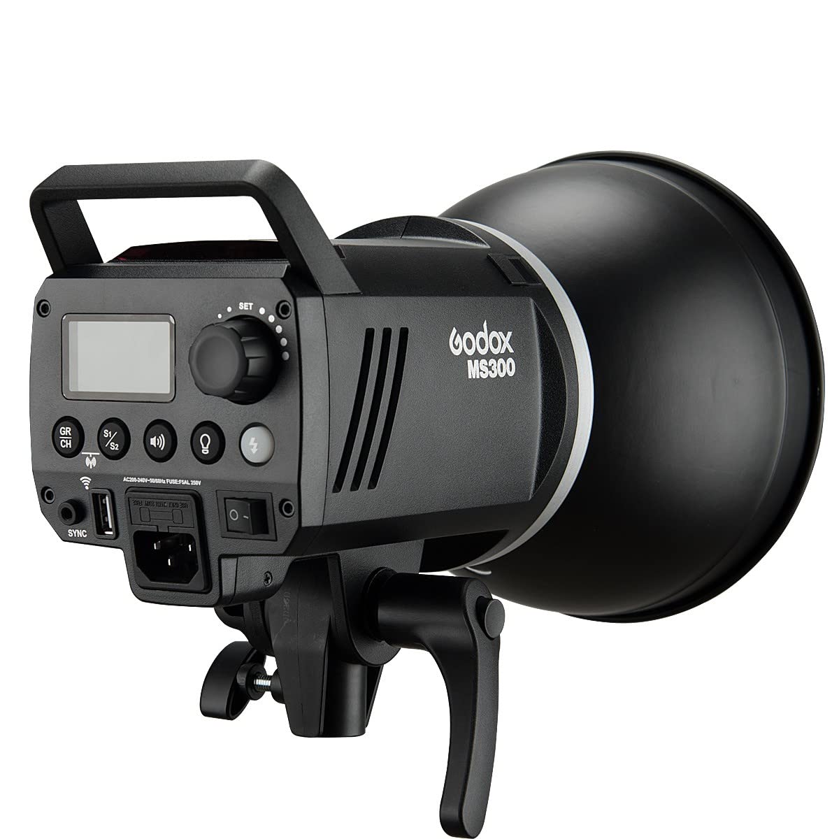 Godox MS300 2Pcs 600W Professional Photography Lighting Kit Compact Studio Flash Strobe Light,2.4G Bowens Mount with 150W Modeling Lamp,5600±200K CCT,0.1-1.8S Recycle Time,w/XT-16,Softbox,Light Stand