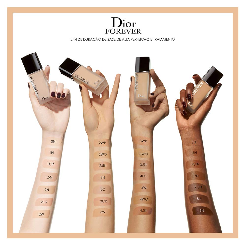 Christian Dior Forever 24h Skin Caring Foundation Spf 35, 3w Warm, 1.0 Ounce