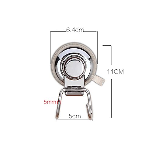 GOOFFY Door Metal Hooks for Hanging Suction Cup Hooks for Shower, Bathroom, Kitchen, Glass Door, Mirror, Tile – Holder for Hanging Up to 15 Lbs Hanger