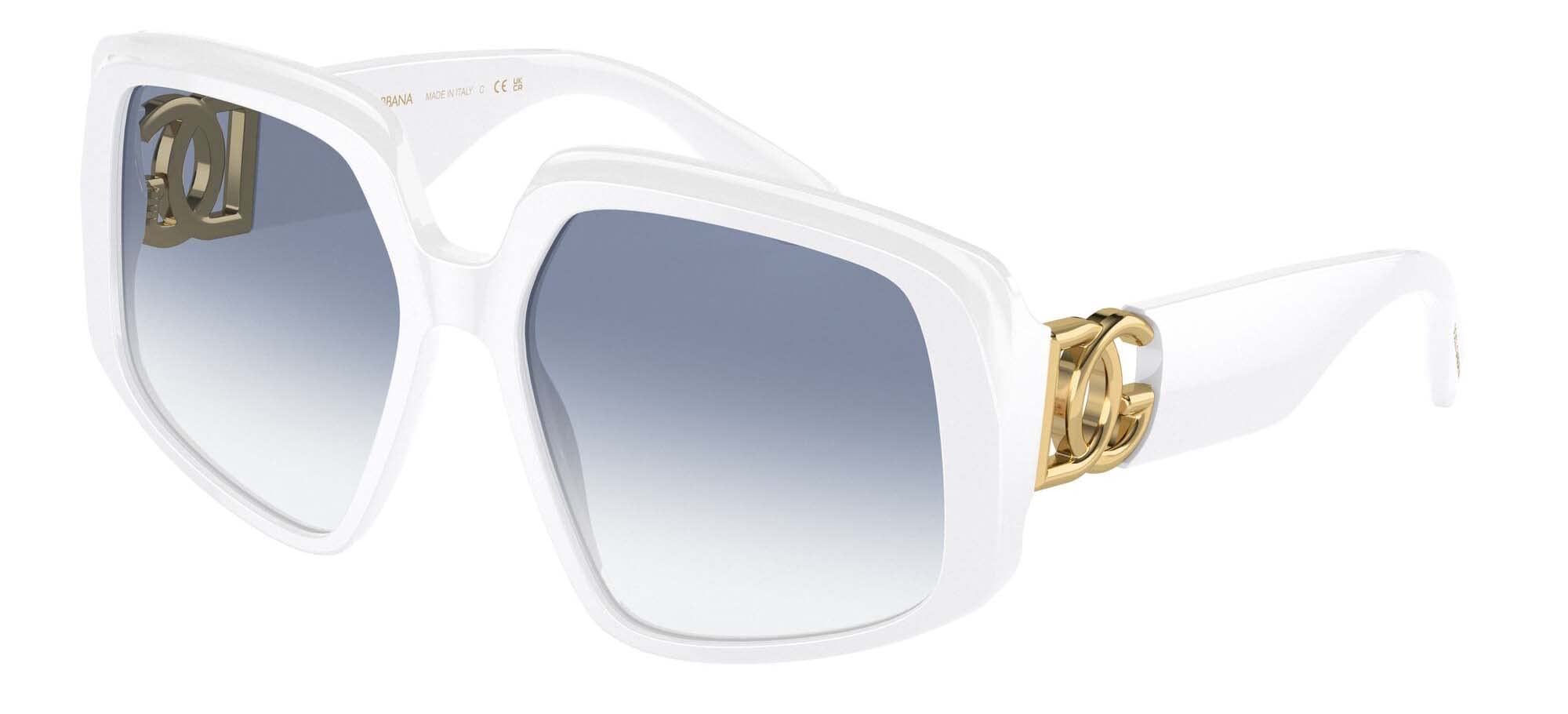 Dolce & Gabbana Sunglasses DG 4386 331219 White Clear Gradient Light Blu