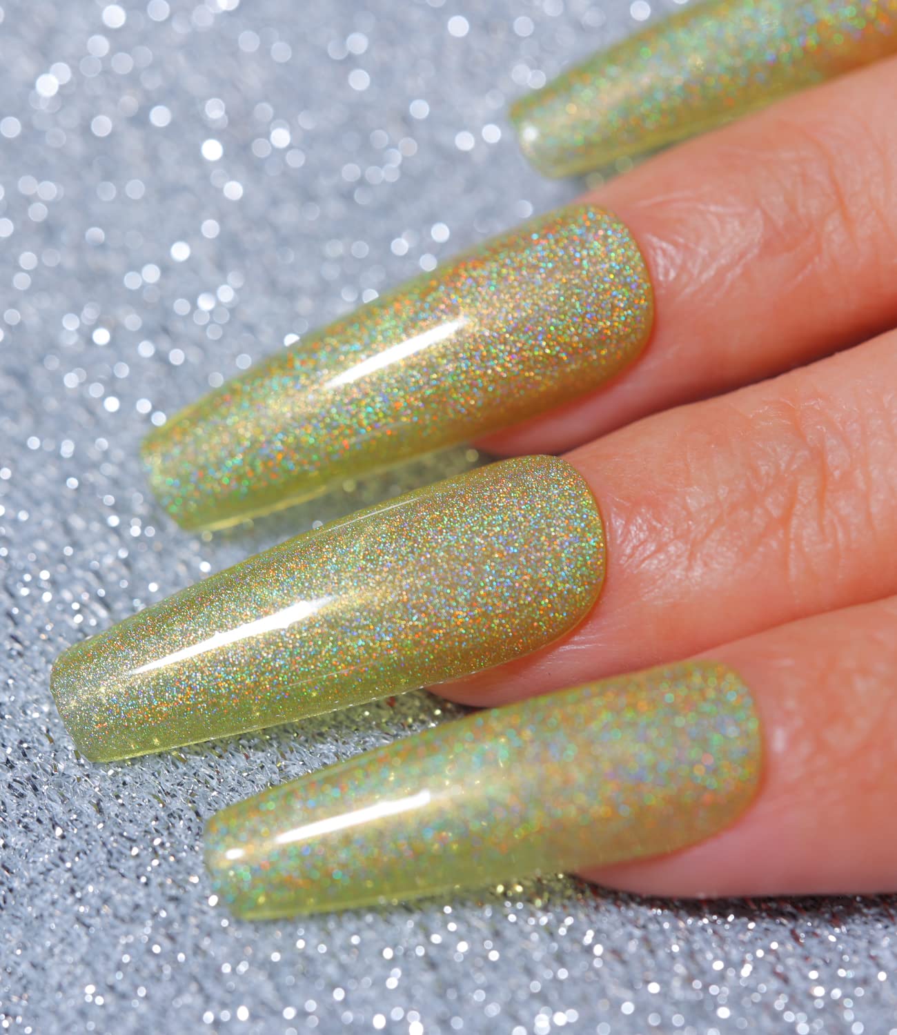 COSMOO Holographic Gel Nail Polish, Holo Nail Polish with Shiny Shimmer Laser Effect (Holo-012)