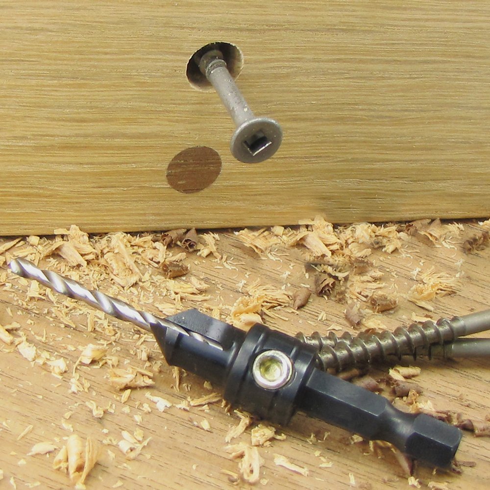 Make it Snappy Tools Brand Quick-Change 5-Pc. Countersink Drill Bit Set with Case. Proudly Made in The USA