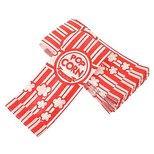 ULTECHNOVO 100pcs Popcorn Popcorn Packaging Bag Sweets Snacks Mini Gift Box Paper Food Trays Snacks Holders Container Popcorn Treat Boxes Popcorn Holders Cups Individual Popcorn Bags Portable