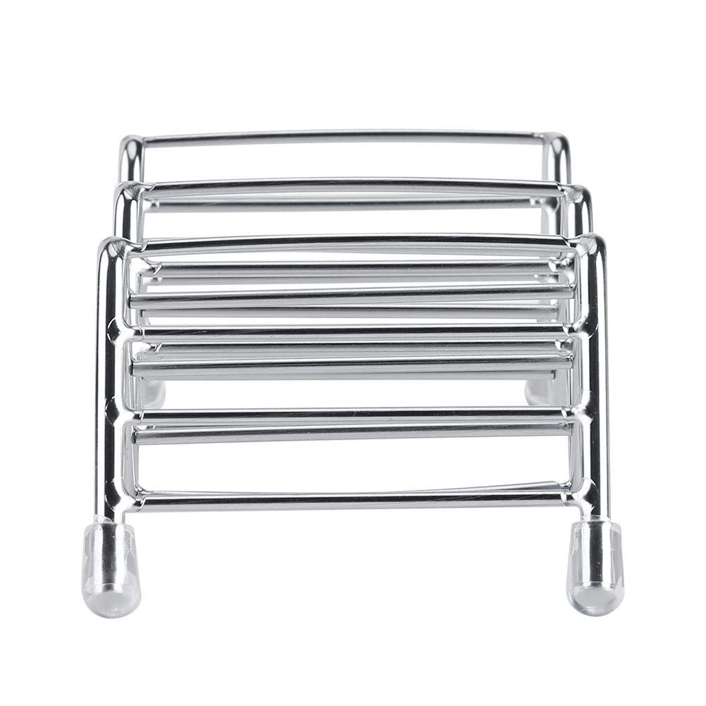 Fait Shape Stainless Steel Mexican Taco Holder Display Stand Shell Rack for Holding Soft Shell Hard Shell Burritos Sandwiches(2#)