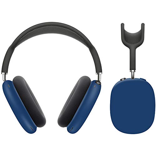 Replacement Soft Silicone Earpads Ear Pads Cushions Protectors Cover Case Accessories Compatible with Apple AirPods Max Headphones (Dark Blue)