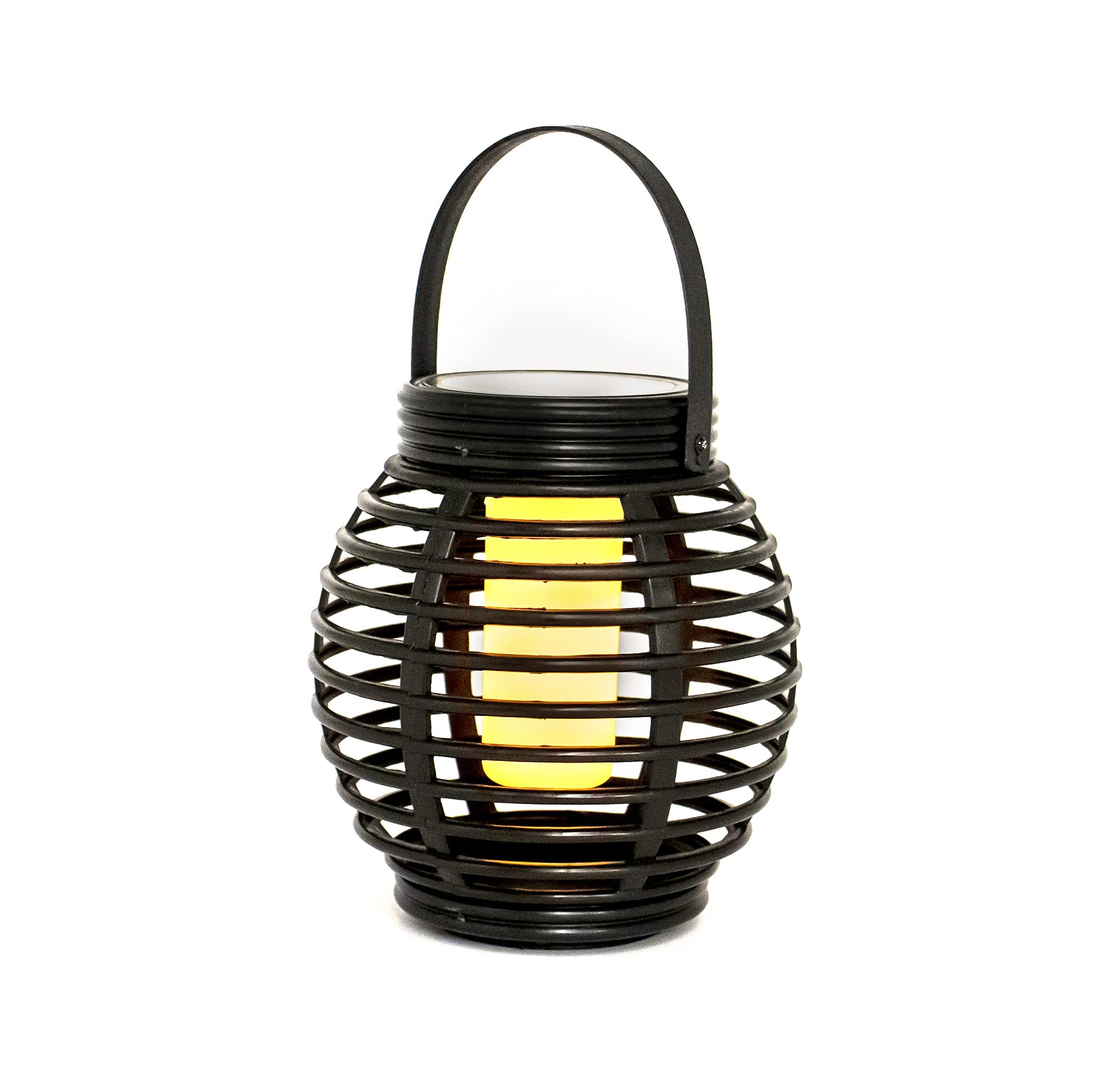 Solar Lights Outdoor Hanging Lantern Waterproof Outdoor Lights for Garden Patio Backyard Pathway and Tabletop Decoration Lamps Black (1 Pack)