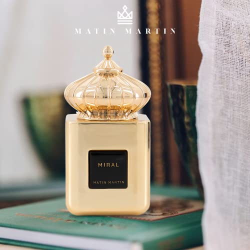 MATIN MARTIN Miral - Oriental Women Perfume - Arabian Perfume for Women with Pear, Jasmine, Tonka - Long-Lasting, Travel Size Womens Perfume - 3.4 oz