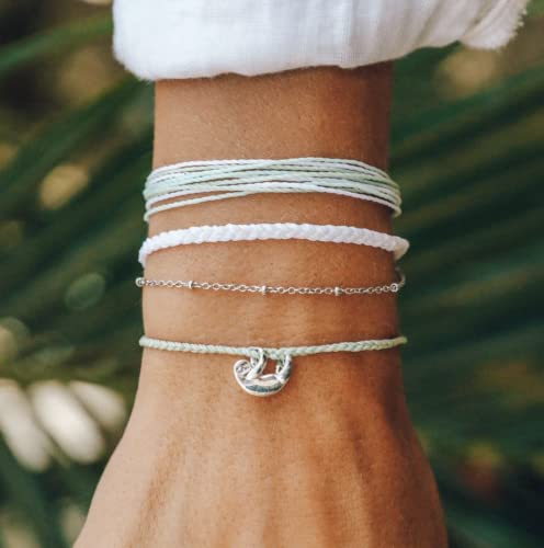 Pura Vida Save the Sloths Bracelet Pack - Stackable Bracelets for Women & Teen Girls - Handmade Accessories, Adjustable Bands - Multicolor, Set of 3