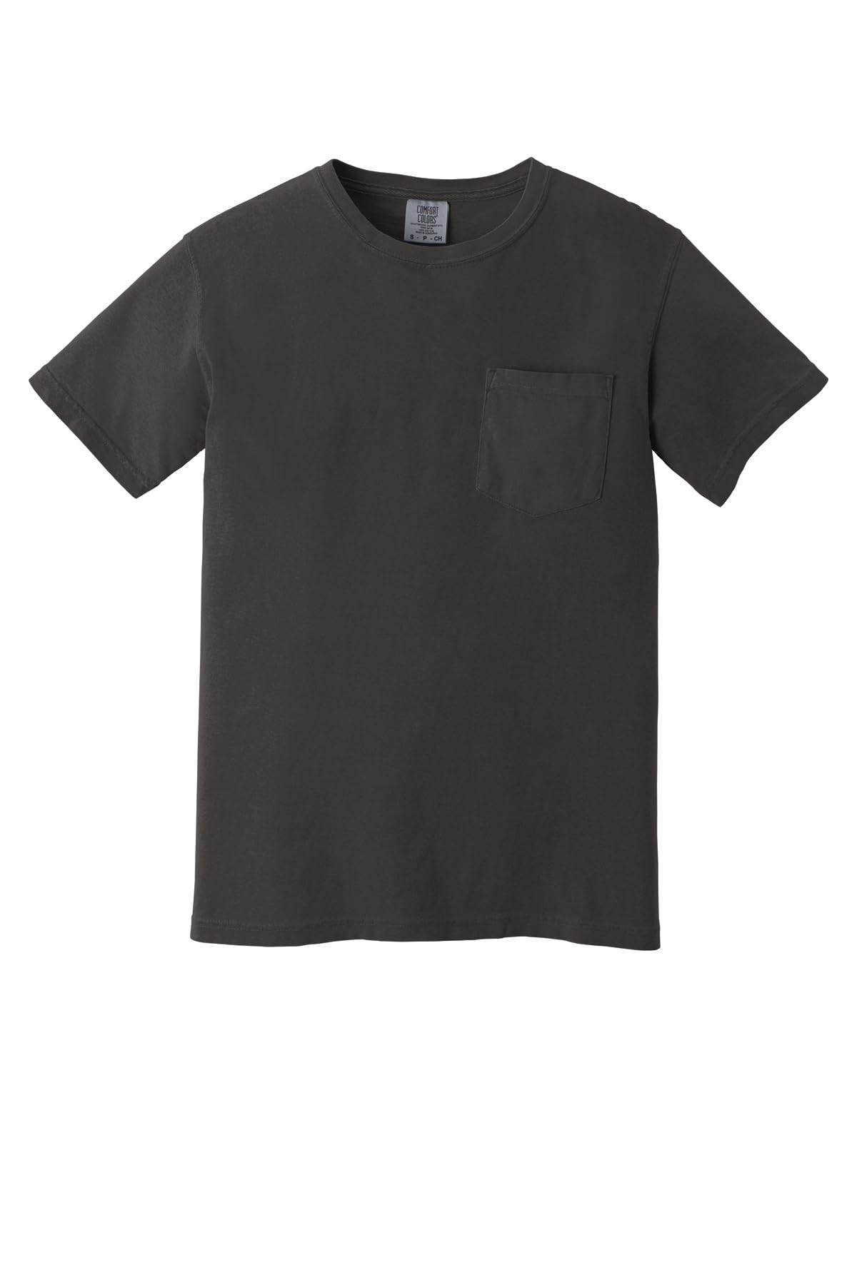 Comfort Colors Men's Adult Short Sleeve Pocket Tee, Style 6030 (X-Large, Pepper)