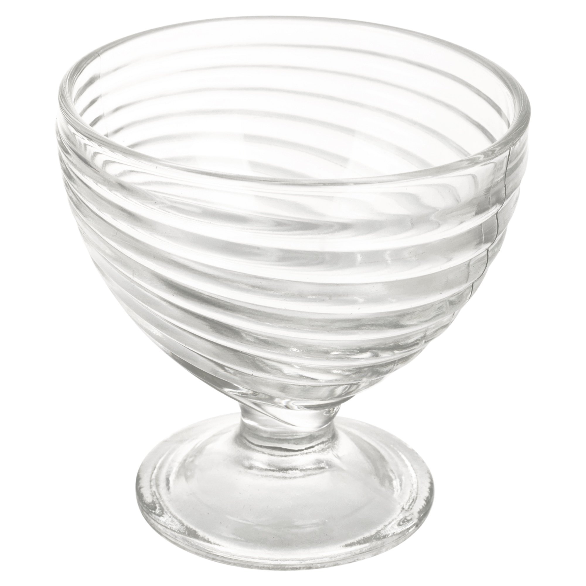 EG Homewares Glass Dessert Bowls Dishes - For Ice Cream, Sundae, Punch, Appetiser, Fruit, Pudding & Cocktail