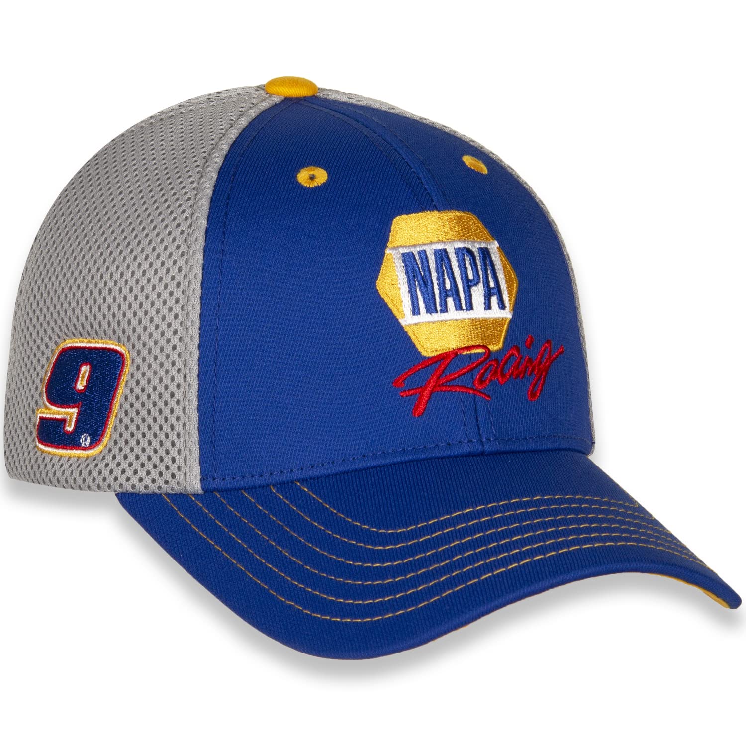Checkered Flag Sports Chase Elliott 2022#9 NAPA Racing NASCAR Spoiler Blue Gray Hat