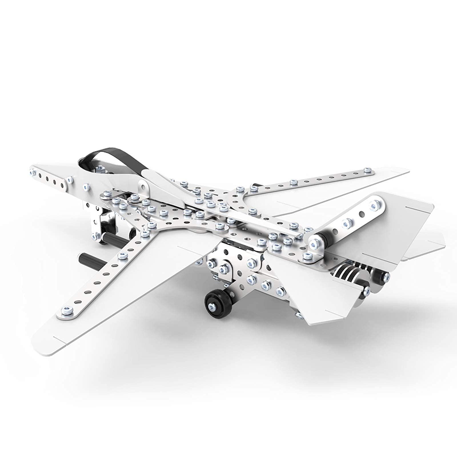 Steel World Assembled Fighter Toy Model Metal Building Block Set Construction Toys for Children and Adults