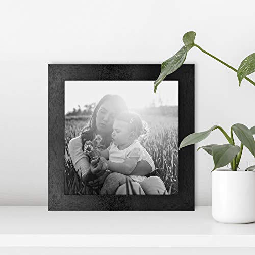 MCS Studio Gallery Frame, Black Woodgrain, 8 x 8 in , Single