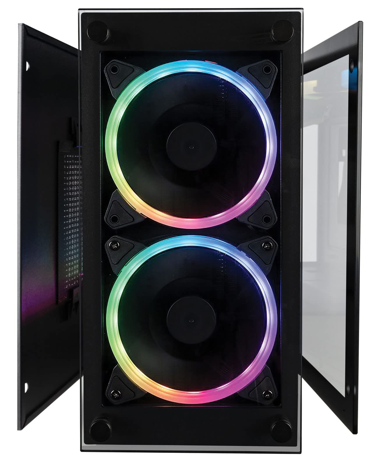 Computer Upgrade King Empowered PC Stratos Mini Gamer-NVIDIA GeForce RTX 4070 TI (>3090), Intel Core i7-12700KF Processor, 32GB DDR4 RAM, 1TB NVMe SSD, WiFi, Windows 11 Gaming RGB Computer, Black