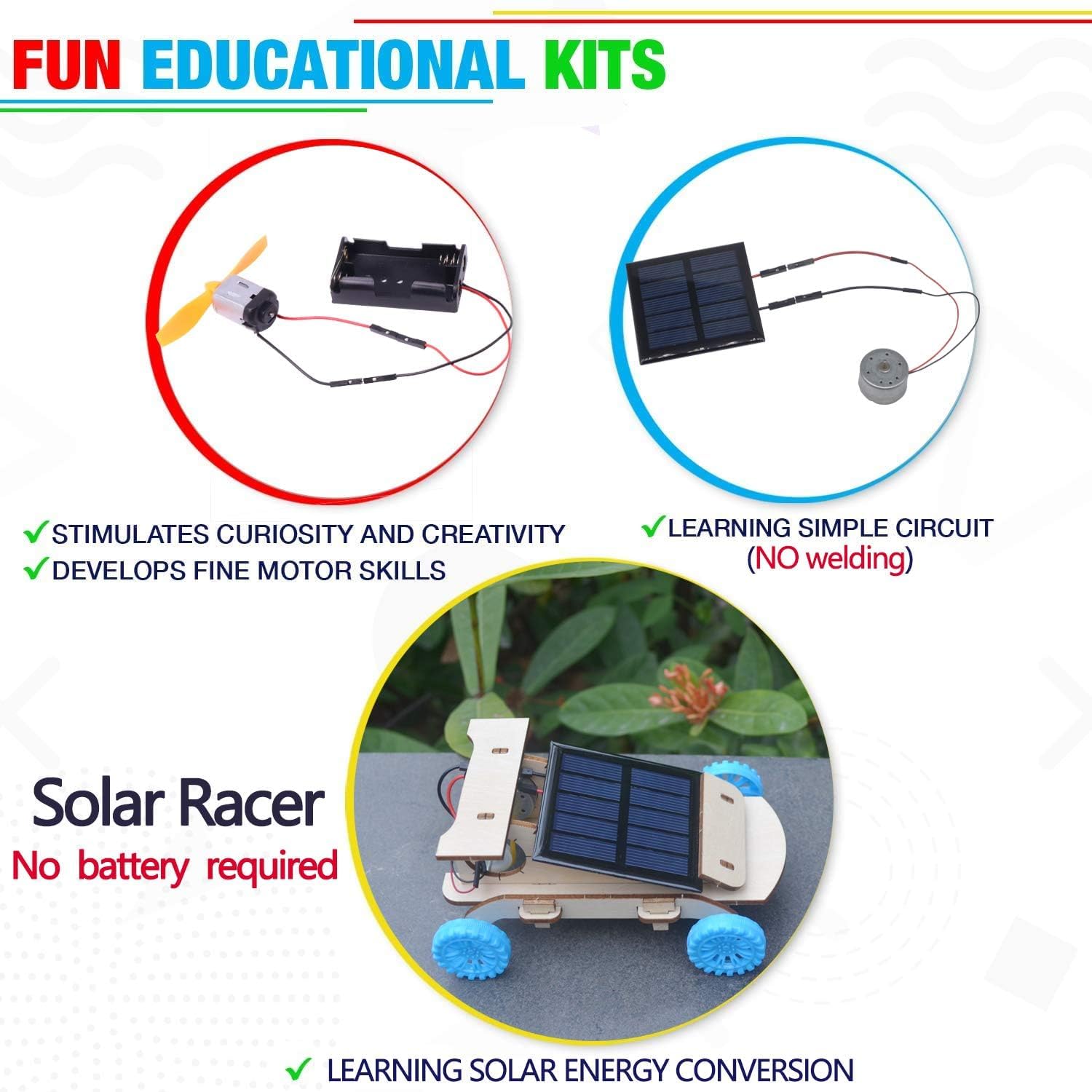 STEM Kits for Kids Age 8-10-12-14, Science Projects for Kids Ages 8-12, Stem Building Toys for Boys Age 8 9 10 12 13 14, Solar Car & STEM Activities Engineering Kits, Diy Kits for Kids, Gifts for Boys