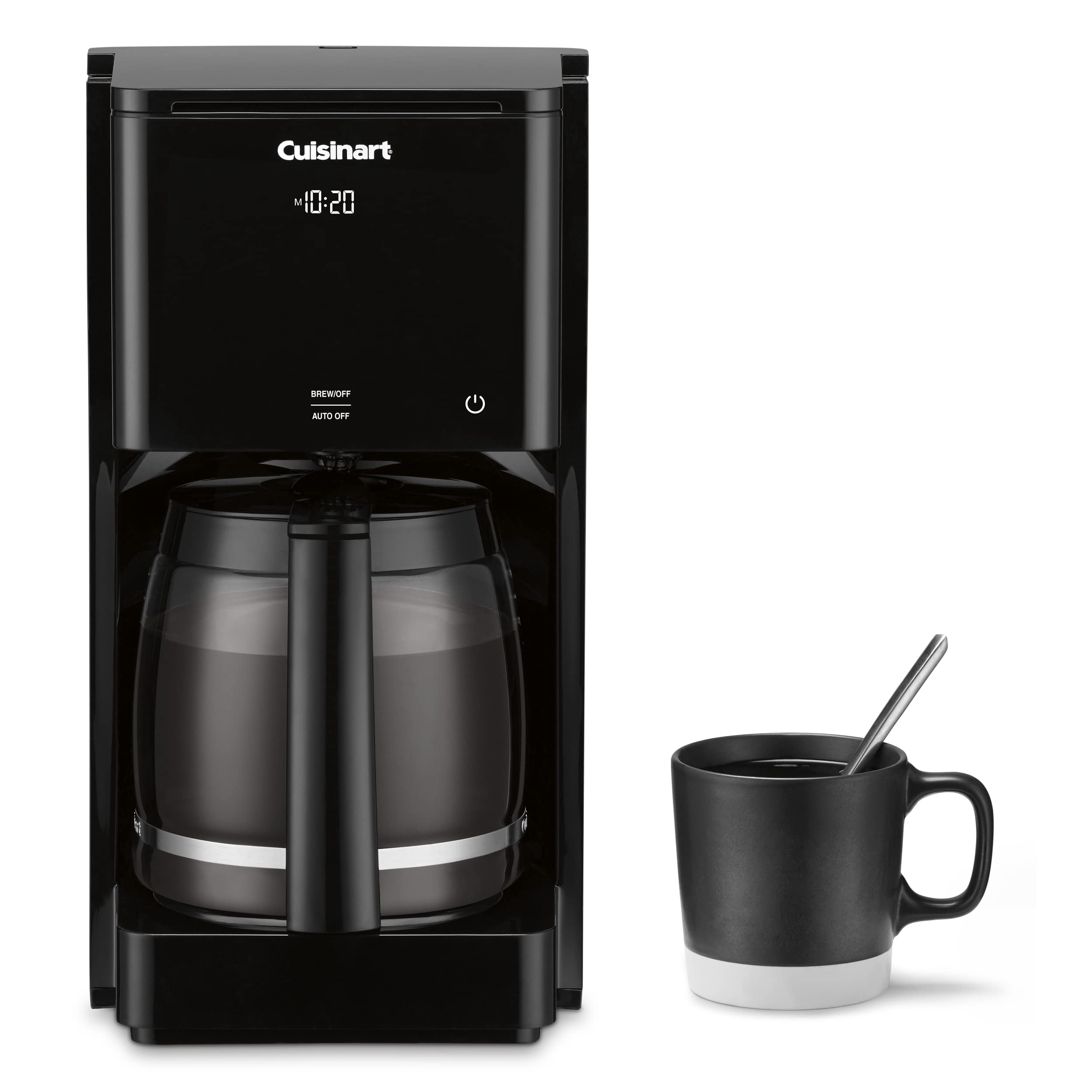 Cuisinart DCC-T20 14-Cup Touchscreen Coffeemaker with Natural Brown Coffee Filters (100-Pack) and Descaling Powder Bundle (3 Items)