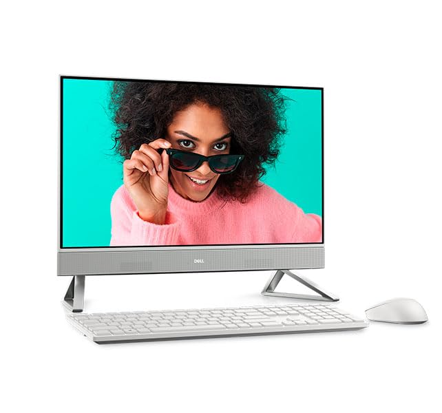 Dell 2023 Newest Inspiron All-in-One Desktop, 23.8 Inch FHD Touchscreen Display, Intel Core i5-1235U, 16GB RAM, 512GB SSD, 1TB HDD, Intel UHD Graphics, Bluetooth, Wi-Fi 6, Windows 11 Home, White