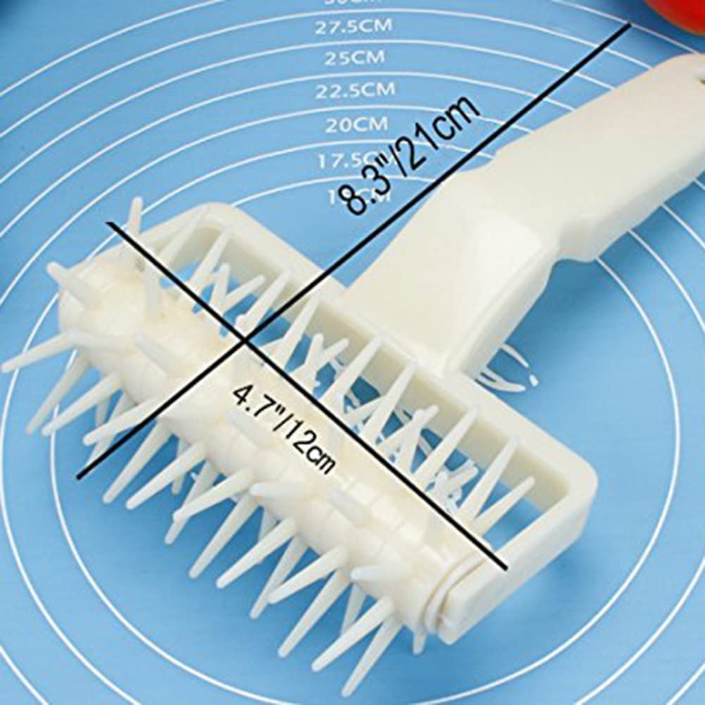 Dough Docker, Hsxxf Silicone Pizza Pie Pastry Dough Docker Roller Dough Pitter Baking Tool for Pizza Crust or Pastry Dough Family