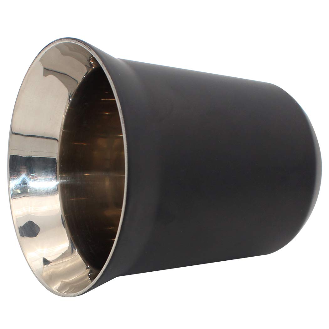 Diano Stainless Steel Insulated Cup, Small Metel Espresso Cup, Double Wall Thermally Insulated Drinking Cups, Capsule Coffee Mug 160ml Black