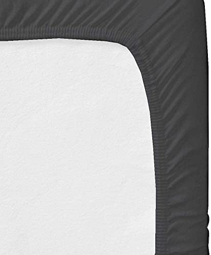 Cot Sheets 30" x 80" Set - Sheets for Camp Bunk Bed - Cot Size Mattress Sheets Fitted for Narrow Twin/RV's Bunk/Cot Size/Guest Bed/Army Cot - 4 PCs Cotton Bed Sheets Fit Upto 8" Deep (Dark Grey)