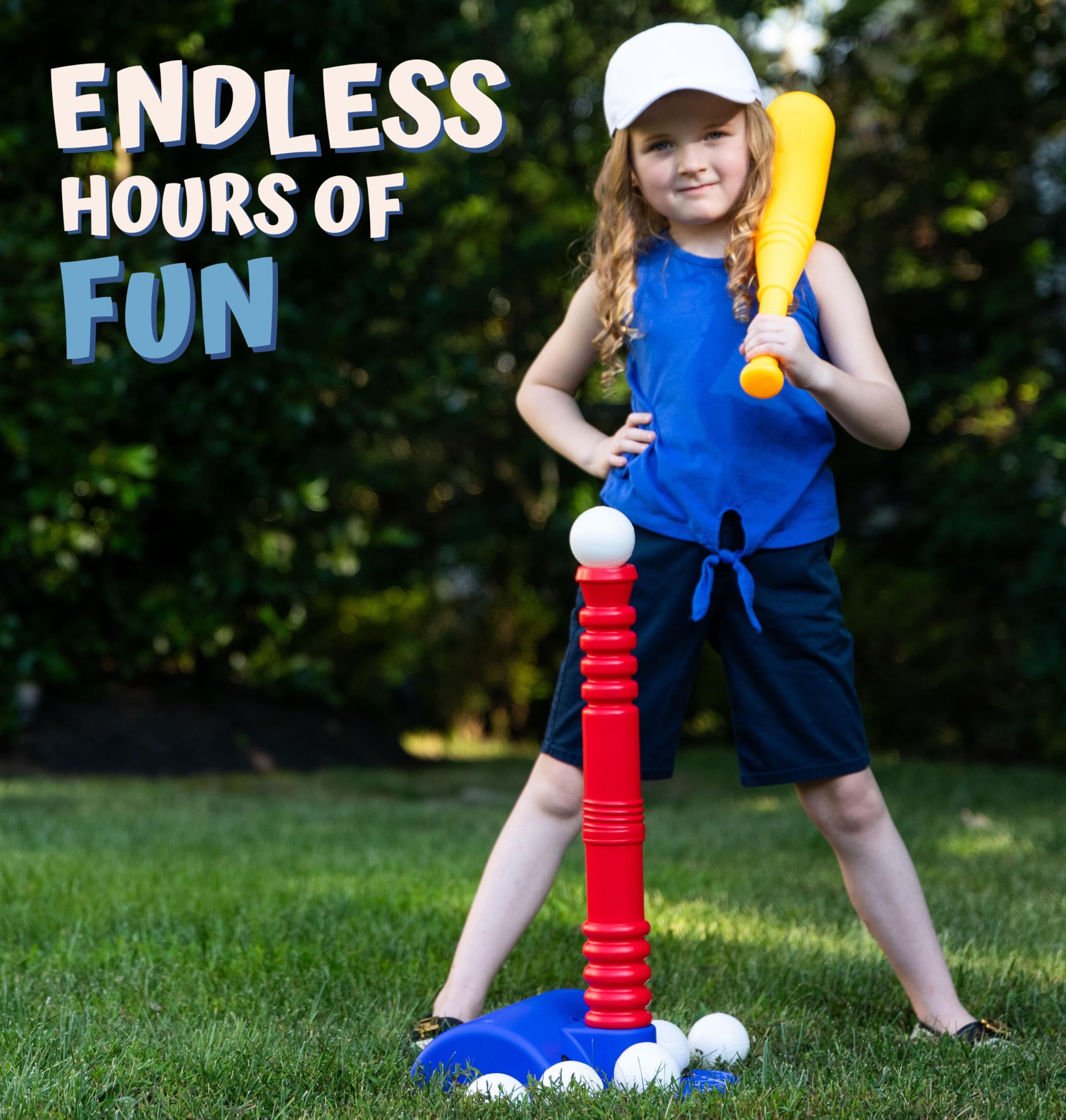 ToyVelt Tee Ball Set for Kids 3-5 - 9 Balls, for Boys & Girls, Great for Toddlers (Multicolor)
