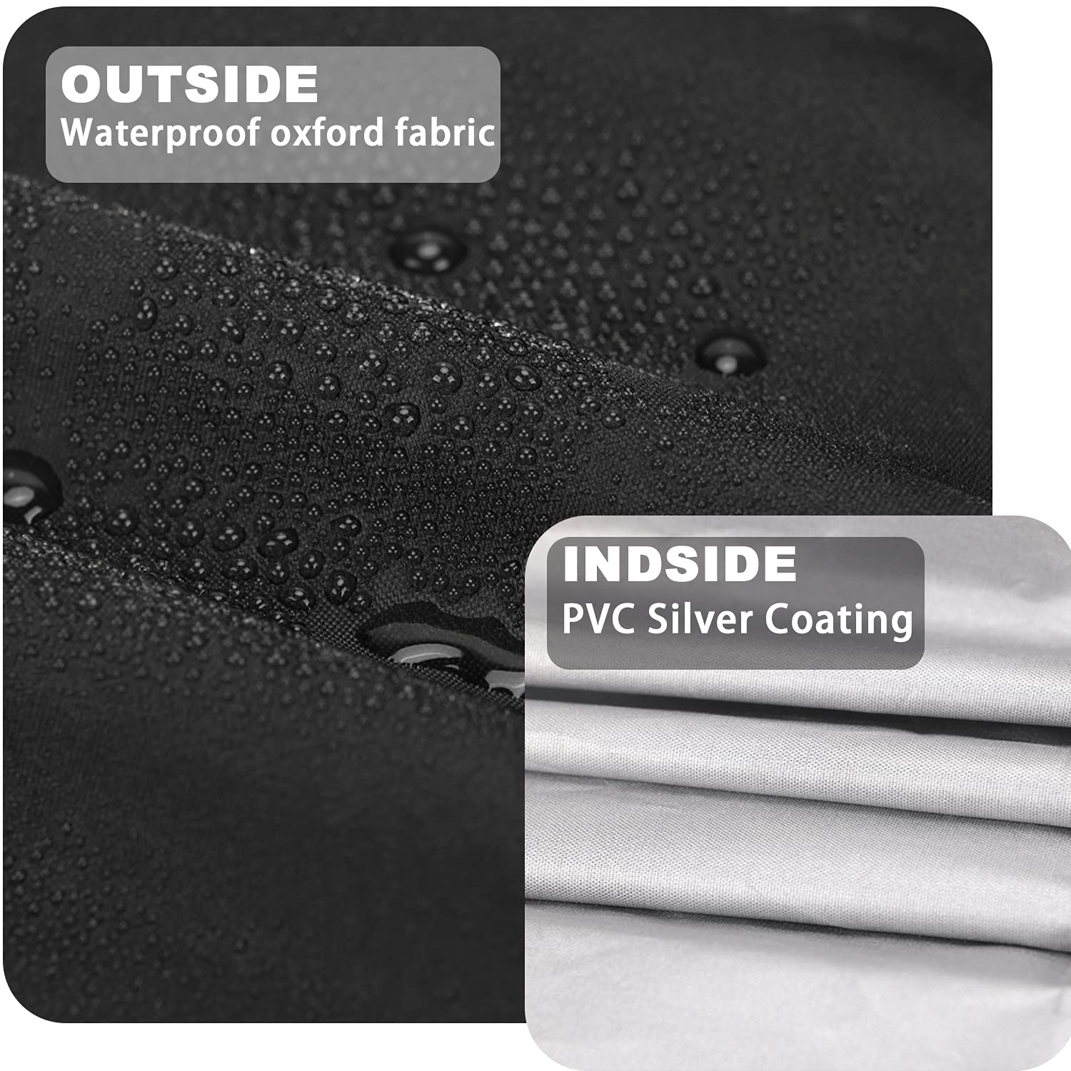 Fire Pit Cover Round, Fits 44-50 Inch Firepit or Fire Bowl, Outdoor Waterproof Patio Fire Table Cover, 48ββ D X 18ββ H