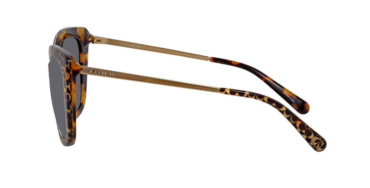 Coach HC8247-551987 Sunglasses Spotty Tortoise Signature C w/GREY 53mm