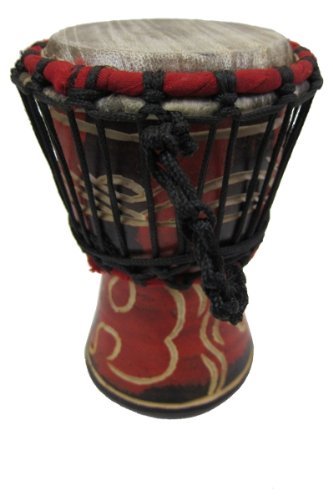 Classic Mini Djembe Drum 4" X 8" from Ghana by Africa Heartwood Project