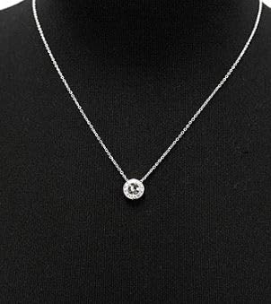 COACH SILVER OPEN CIRCLE STRAND NECKLACE F54514