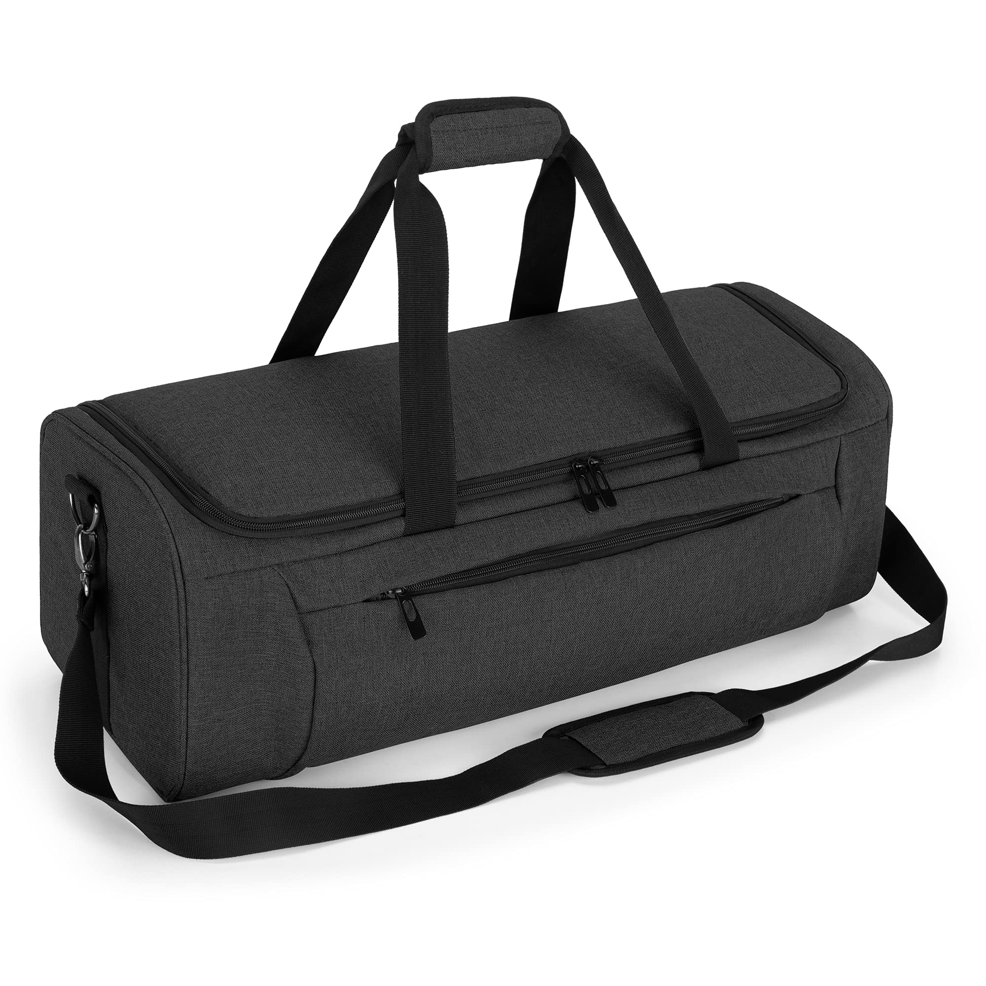 CURMIO Carrying Case Compatible with Cricut Explore Air 2, Cricut Maker, Silhouette Cameo 4 and Cameo 3, Craft Storage Bag with Pockets for Die Cutting Machine, Black(Patented Design)