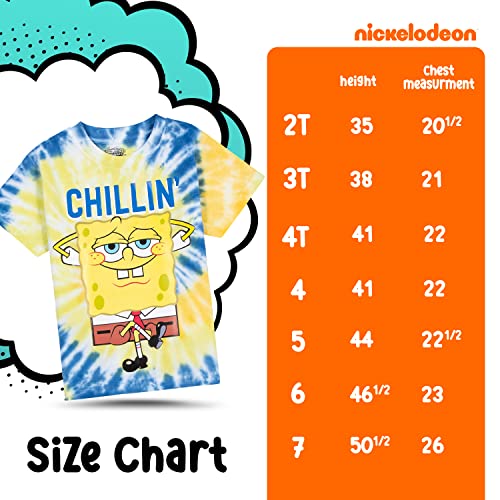 Nickelodeon Spongebob or Rugrats 3 Pack Boy's Graphic Tees, Cute Short Sleeve T-Shirts for Boys Pack of 22