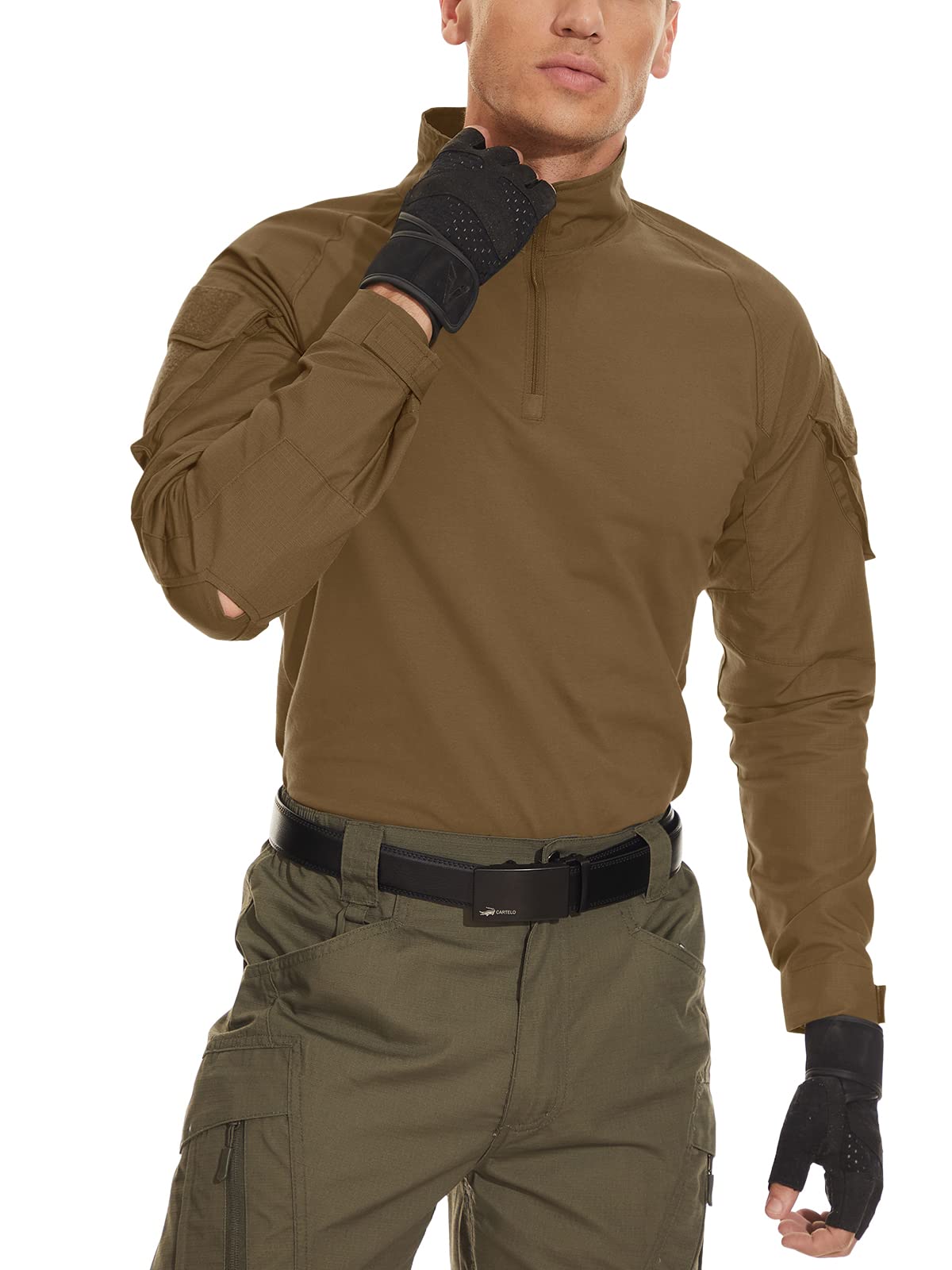 EKLENTSON Sweatshirts for Men Big & Tall Regular Fit Hiking Hunting Army Shirts