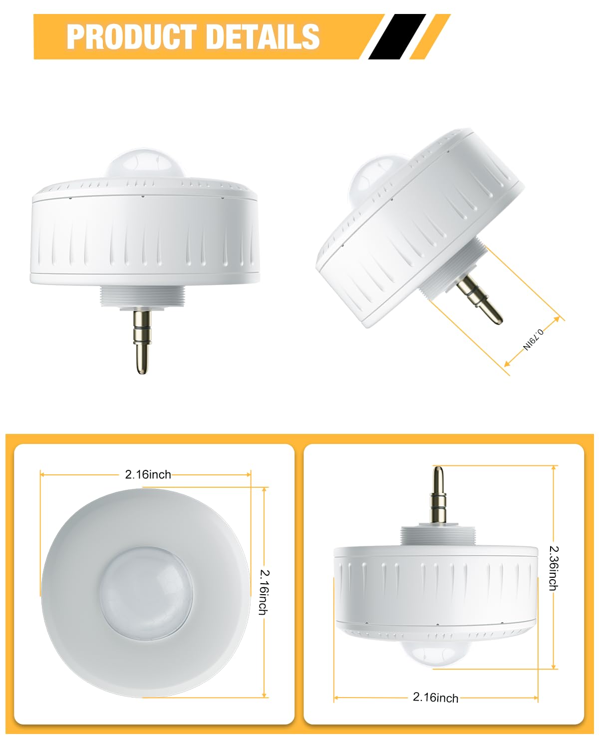 JC-LGL 210W LED Linear High Bay Light with PIR Sensor,LED High Bay Shop Lights Fixture, Compatible with Industrial 120-277V, LED Linear High Bay Light for Shop Garage Warehouse