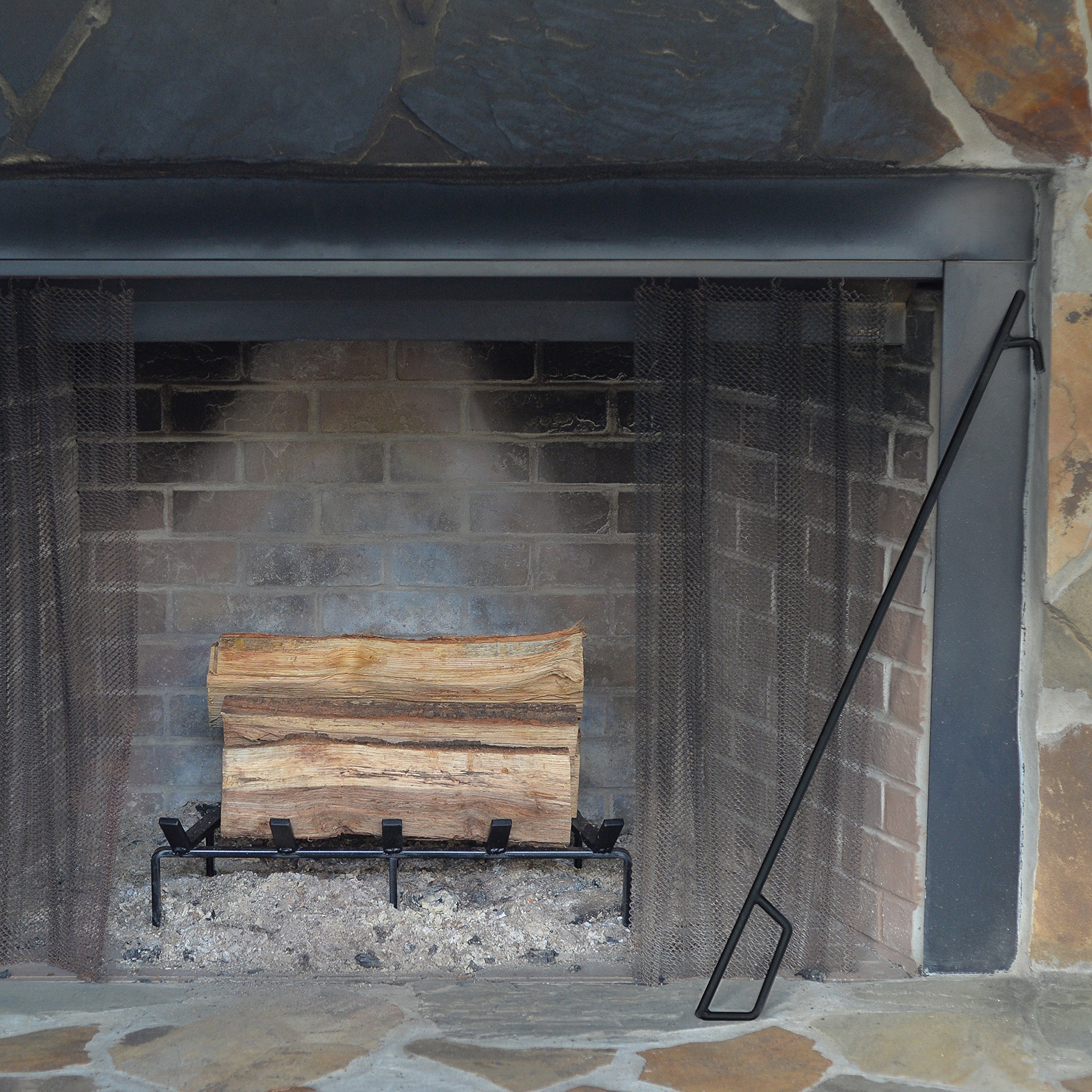 SteelFreak Heavy Duty Steel Fireplace Grate - Made in The USA (36 Inch)