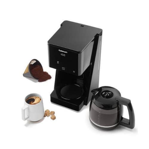 Cuisinart DCC-T20 14-Cup Touchscreen Coffeemaker with Natural Brown Coffee Filters (100-Pack) and Descaling Powder Bundle (3 Items)
