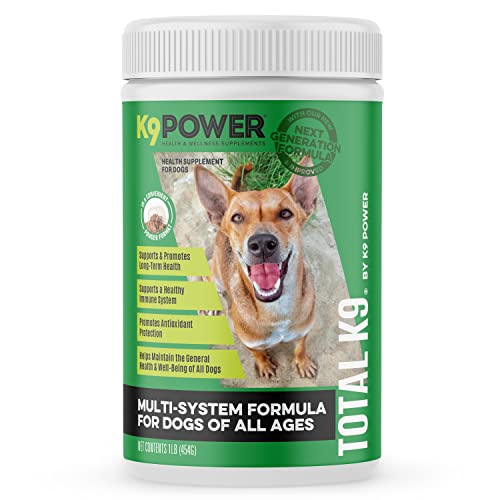 K9 Power Total K9 for Dogs 1lb - Supports Joint Health - Boosts Immune Function -Enhances Muscle Strength - Promotes a Healthy Coat